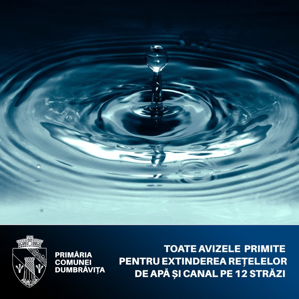 Extinderea rețelei de alimentare cu apă și canalizare – Primaria ...